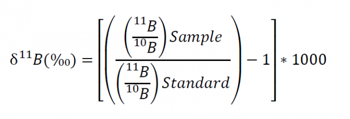 Boron delta notation – Isobar Science
